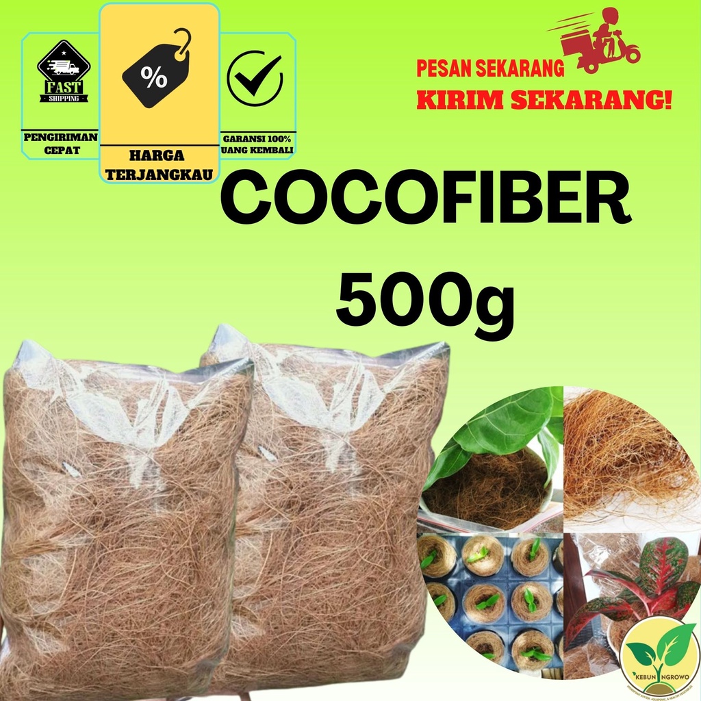 Jual Coco Fiber 500gr dan 1Liter Media Tanam Anggrek Cocofiber Serat ...
