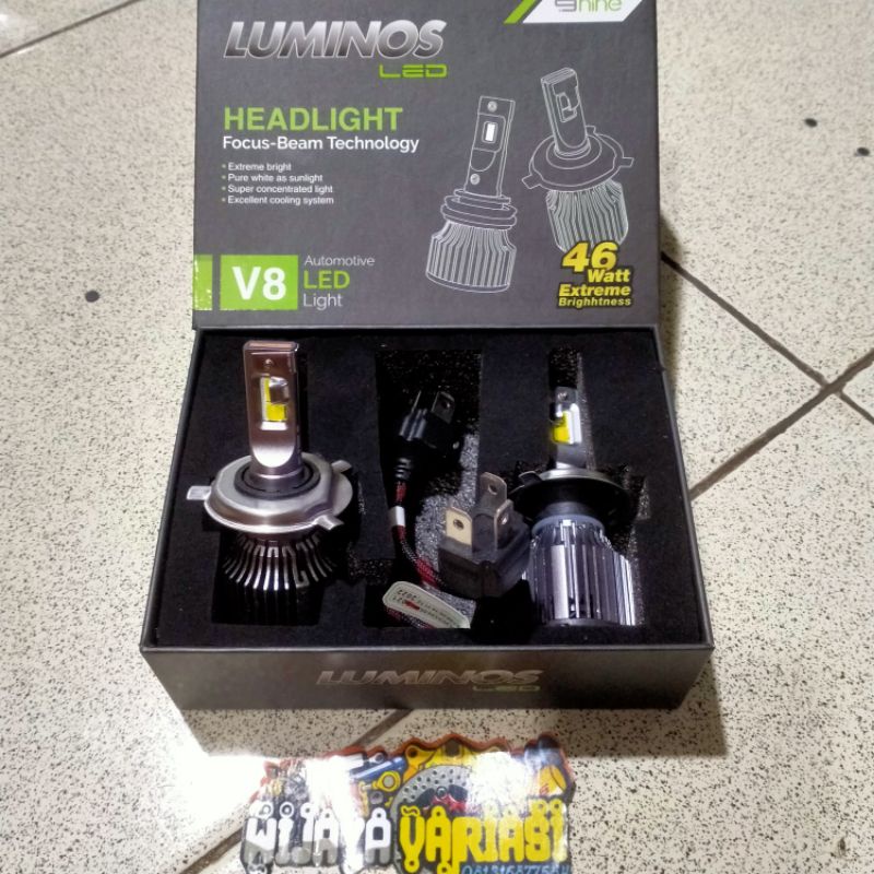 Jual LUMINOSLED Lampu LED V8 H4 H7 H11 HB3 HB4 LAMPU Mobil 46 Watt ...