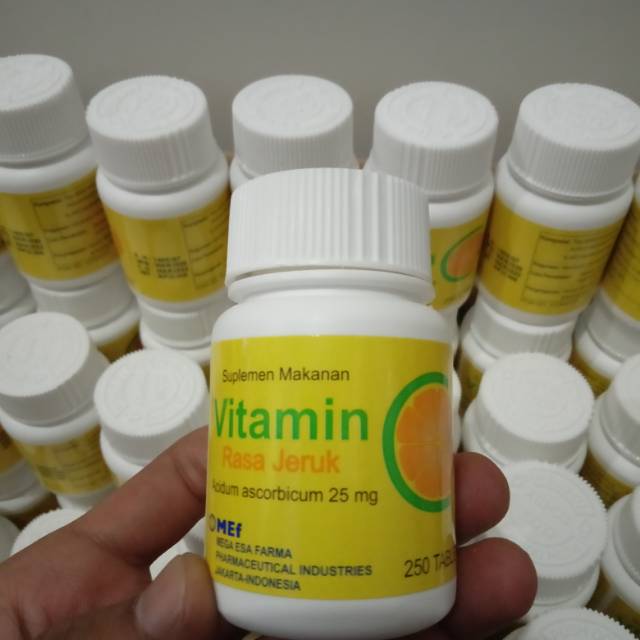 Jual Vitamin C MEF 1 botol 250 tablet Harga Murah - ED : May 2022 ...
