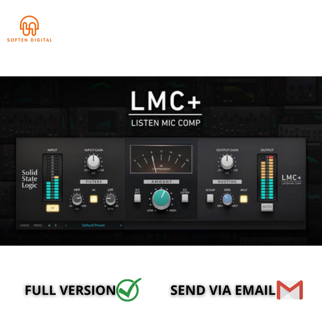 Jual Solid State Logic LMC Plus v1 VST Plugin Listen Mic Compressor to 500 format racks ...