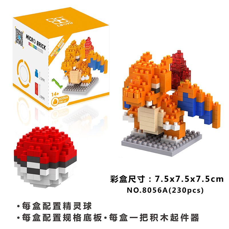 Jual Lego brick Pokemon Charizard Pokemon Snorlax figure Lego brick mew ...