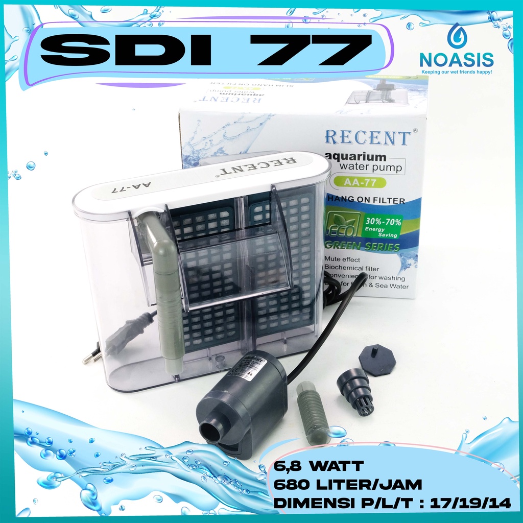 Jual FILTER GANTUNG AQUARIUM HANGING FILTER SLIM TAKARI AT 77 | Shopee ...