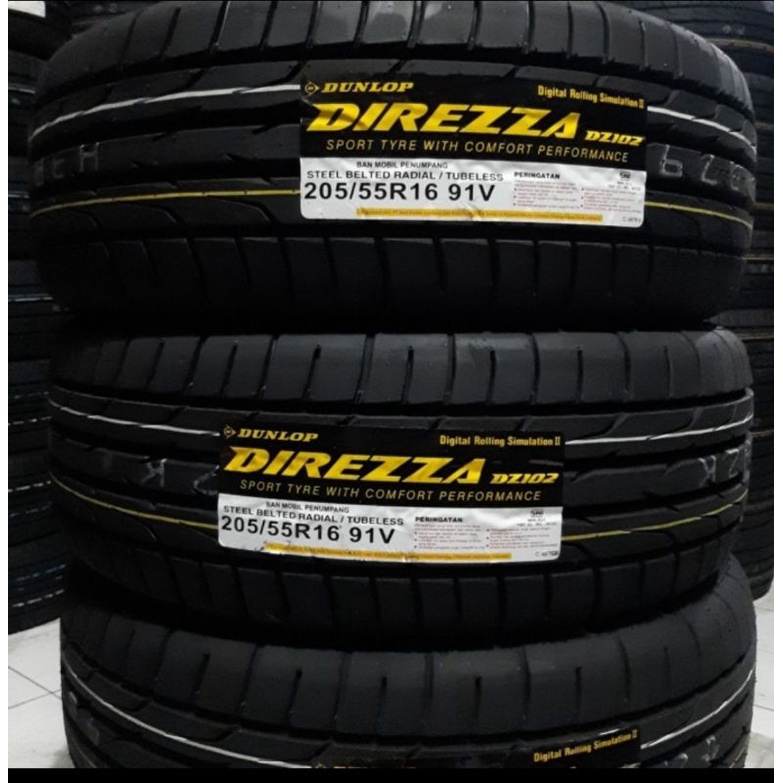 Jual Ban Dunlop Direzza DZ102 205/55/R16 Xpander Civic | Shopee Indonesia