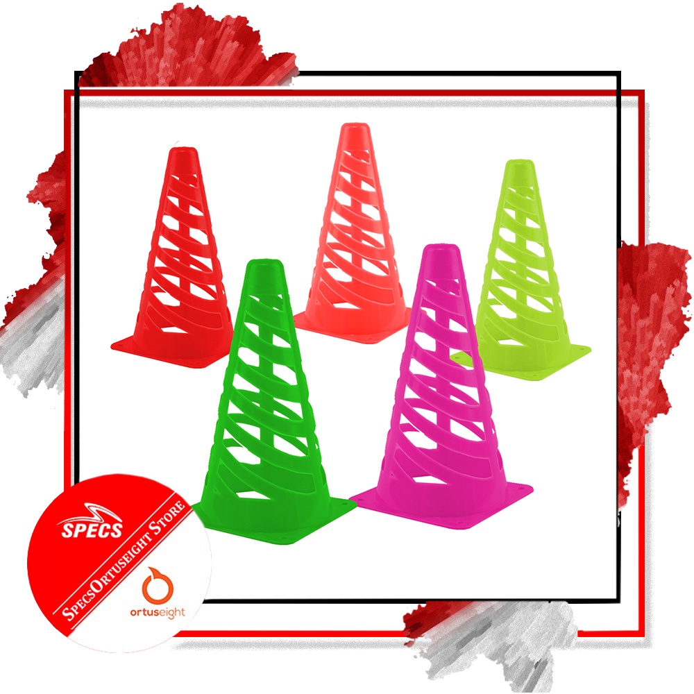 Jual Cone Kerucut Latihan Bola T Cone Futsal SepakBola Jaring 9cm ...
