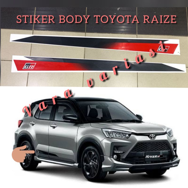 Jual STIKER BODY SAMPING MOBIL TOYOTA RAIZE MOTIF WARNA | Shopee Indonesia