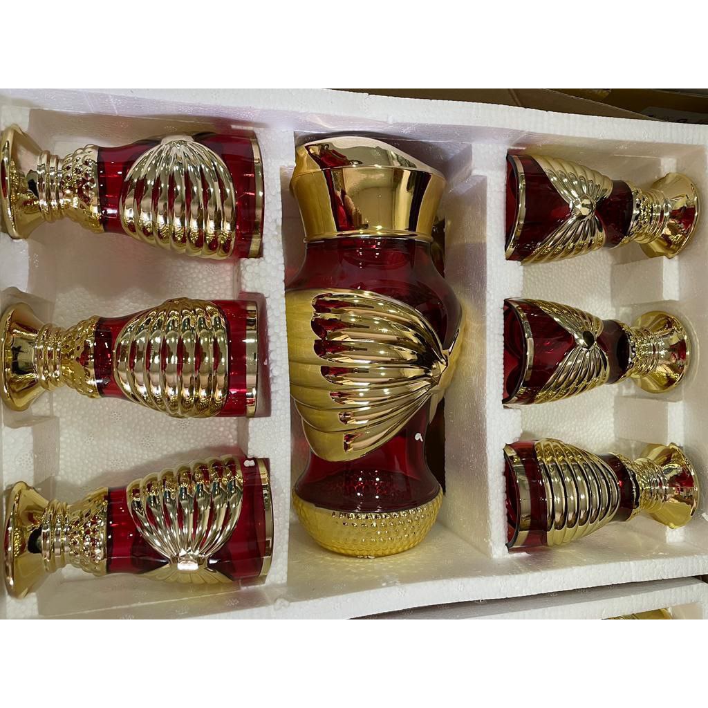 Jual Eskan & Gelas Set (1 Pitcher & 6 Gelas) dari Kaca NITONDO - 0092 ...