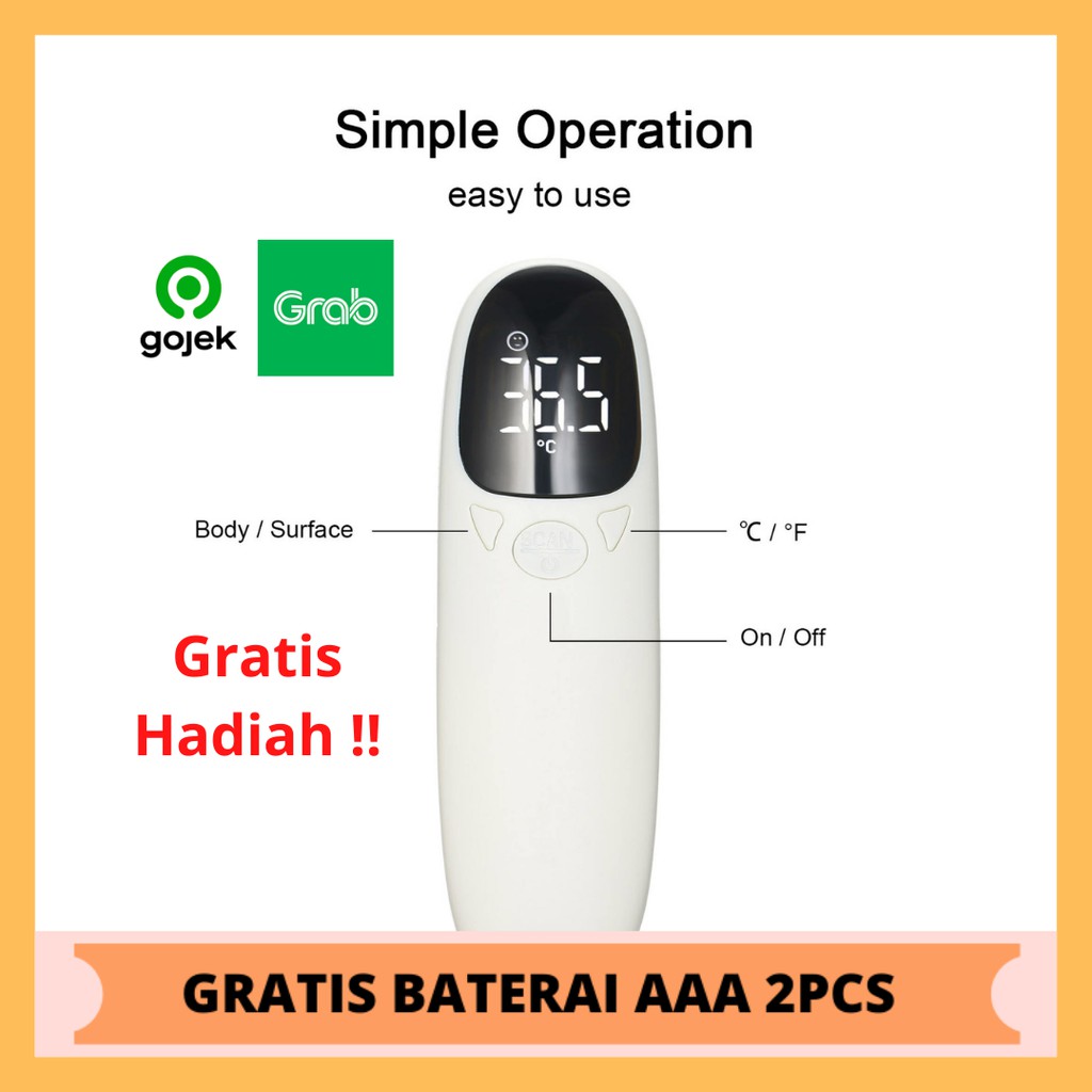 Jual GOGO Termogun Suhu Badan Cek Suhu Tubuh Cek Suhu Tembak Pengecek ...