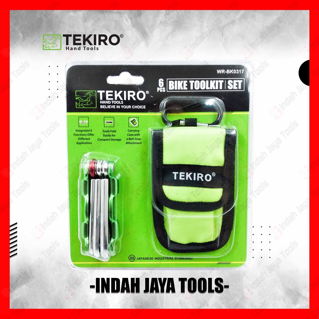 Jual TEKIRO WR-BK0317 Kunci Sepeda Lipat Set 6 Pcs Bike Tool kit ...