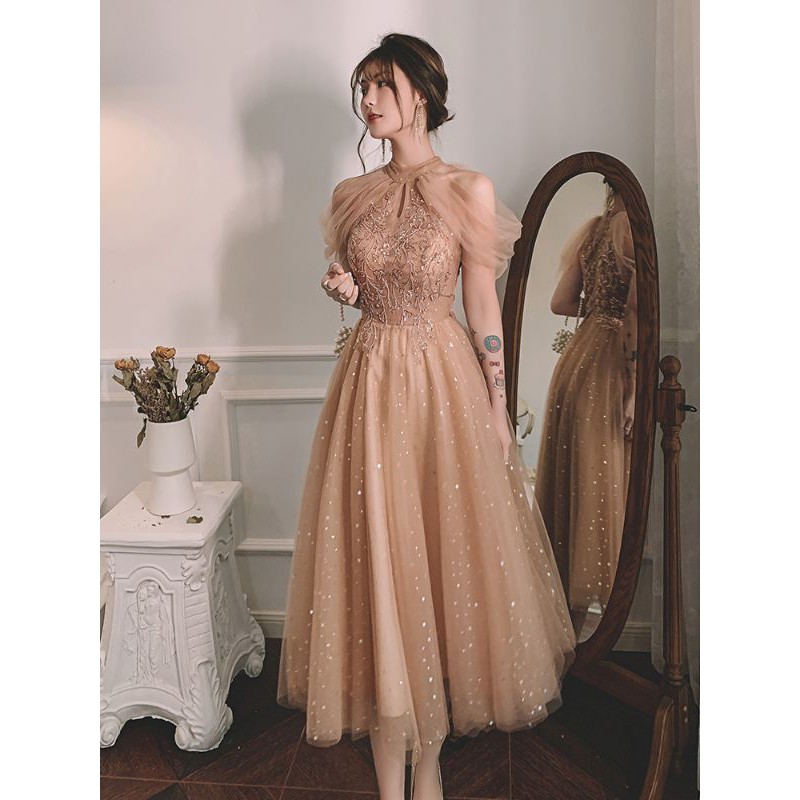 Jual NW-988 XS-3XL Custom size Gaun pesta impor gaun midi gaun nude ...