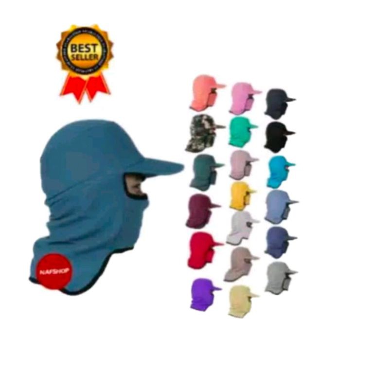 Jual Topi jepang masker anti panas untuk mancing/mendaki/berkebun/kerja ...