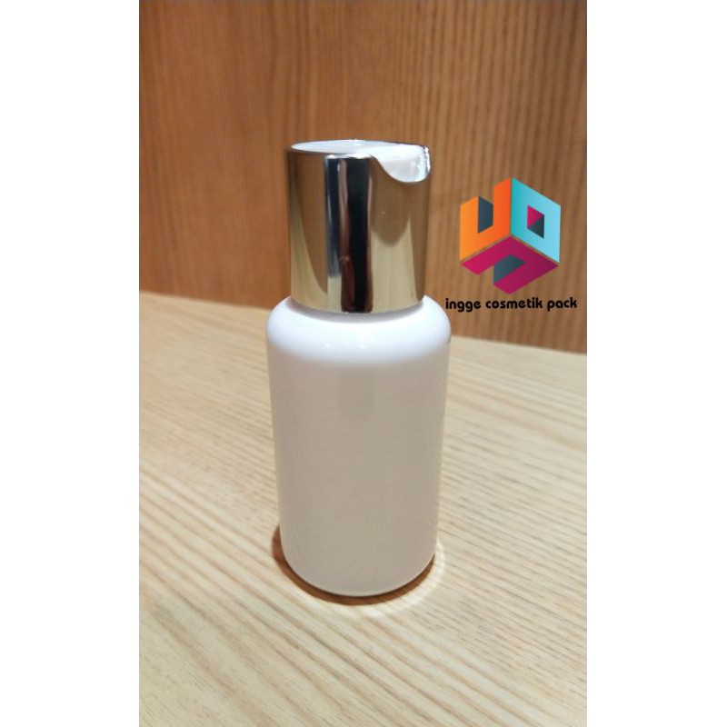 Jual BOTOL PRESTOP 60 ML PUTIH TUBULAR TUTUP SILVER | Shopee Indonesia