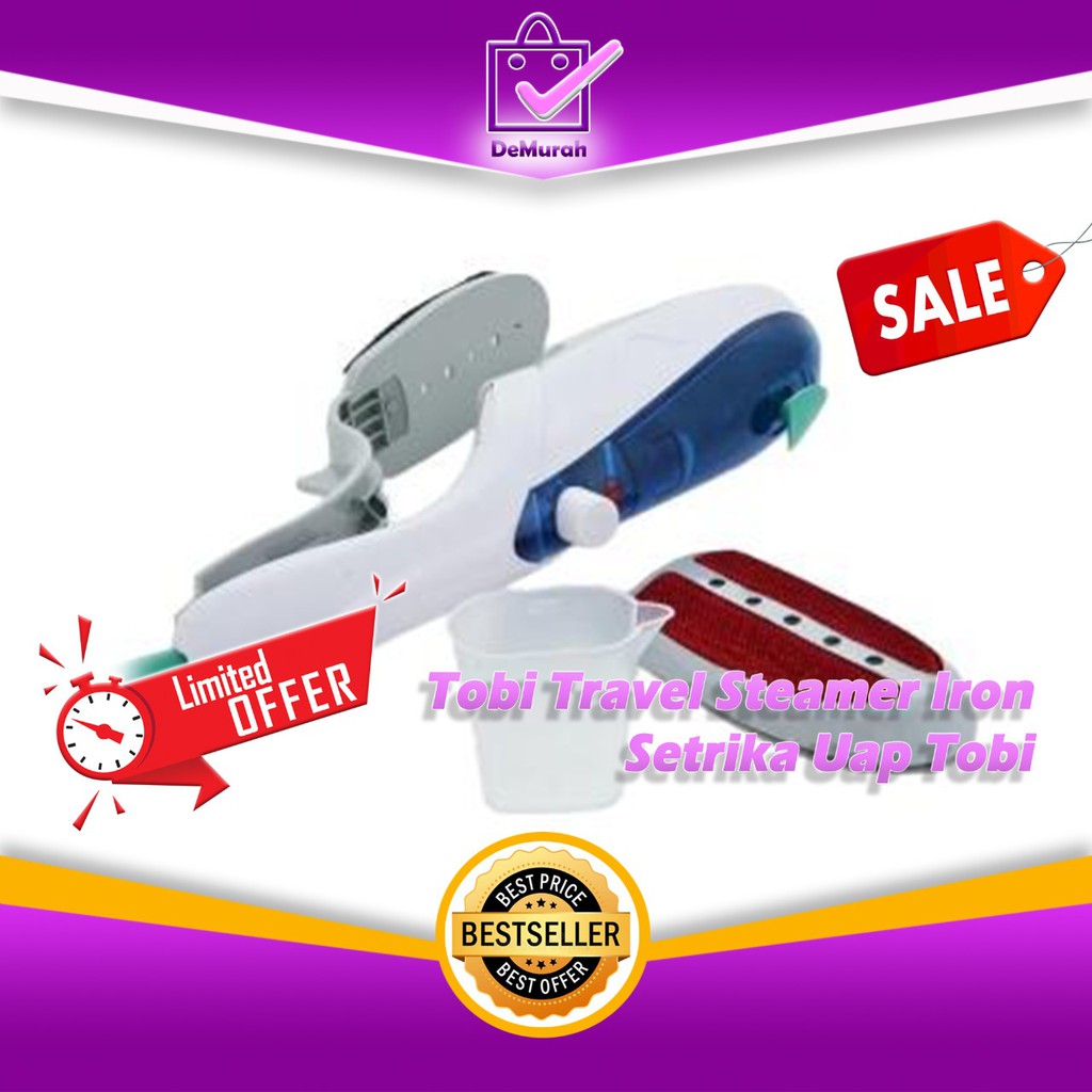 Jual TOBI Travel Steamer Iron - Setrika Uap Tobi As Seen On TV 0630 ...