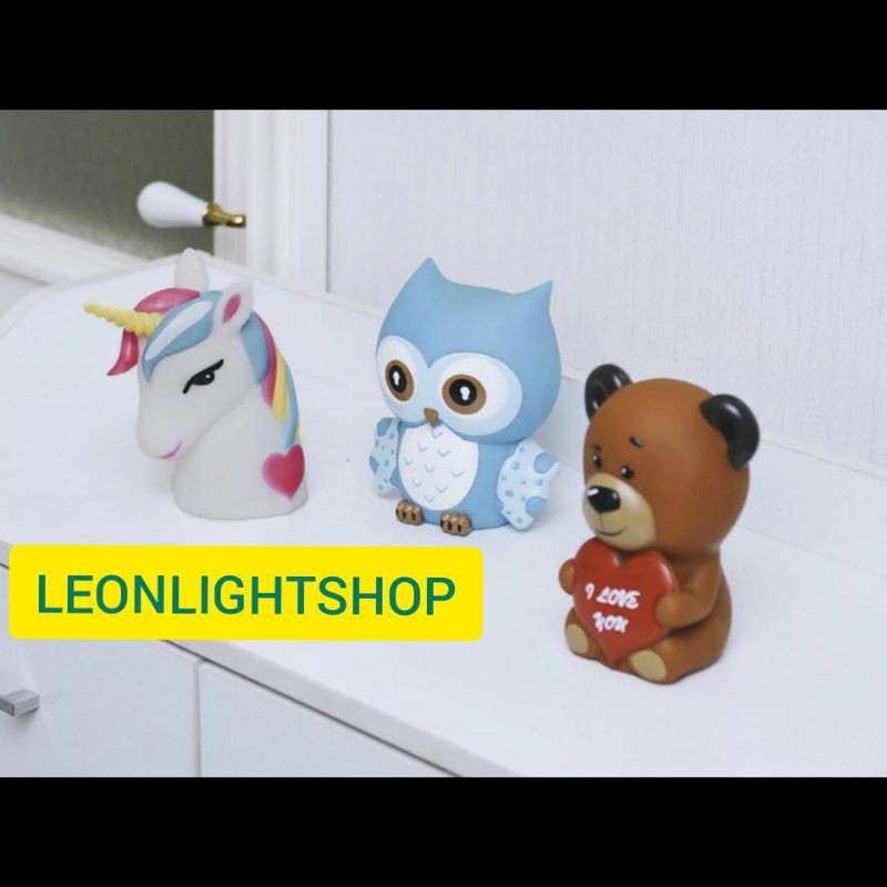 Jual EGLARE LAMPU MEJA/ACE TABLE LAMP UNICORN, BEAR, DAN OWL /LAMPU ...