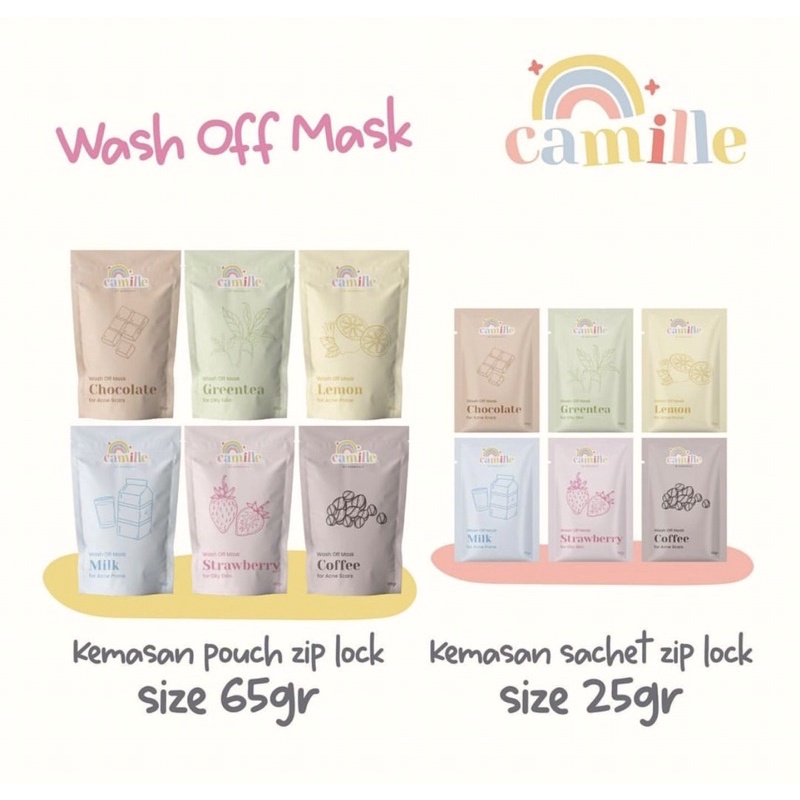 Jual Masker camille 65r dan 25gr (READY) | Shopee Indonesia