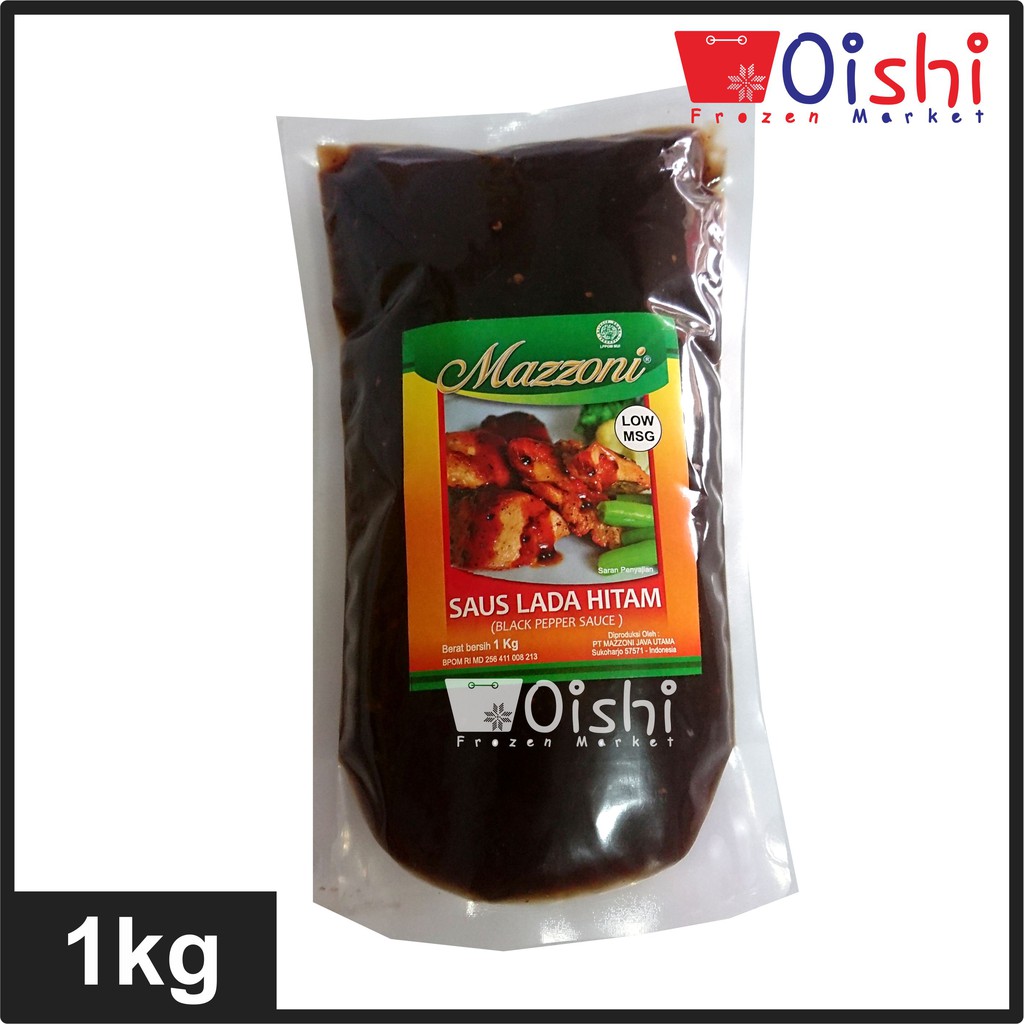 Jual Mazzoni Saus Lada Hitam (Black pepper Sauce) 1kg | Shopee Indonesia