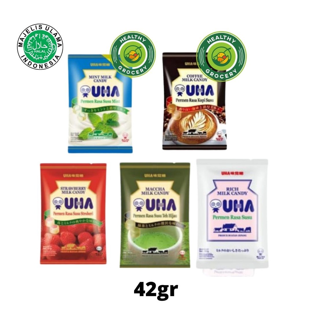 Jual Uha Milk Candy 42gr All Varian | Shopee Indonesia