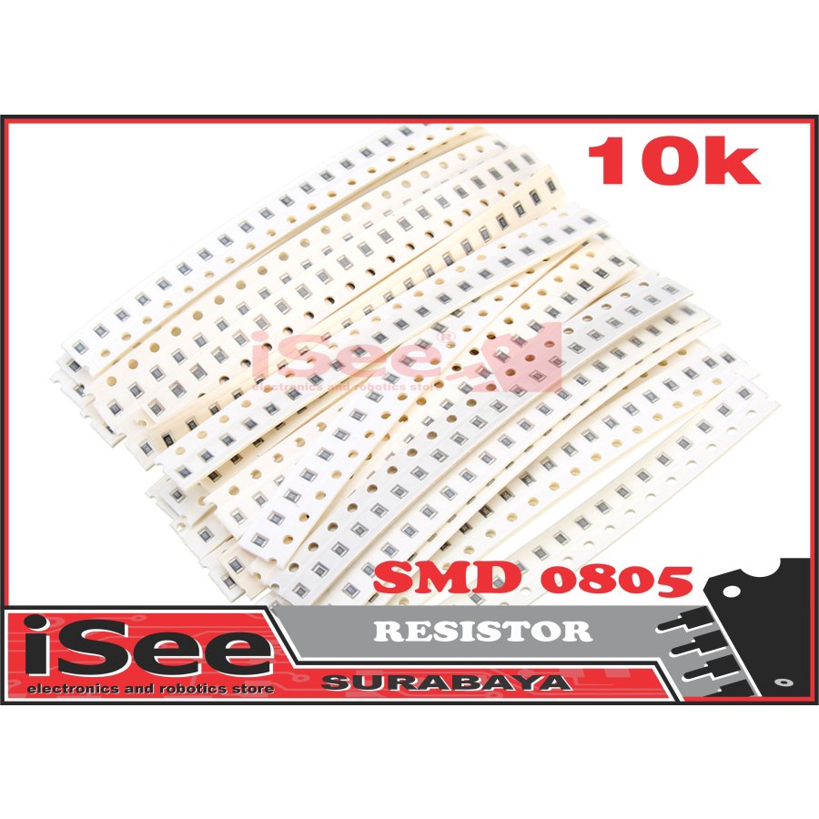 Jual Resistor smd 0805 10K 10 K kilo ohm 10000 Ohm Toleransi 1% tolerance | Shopee Indonesia