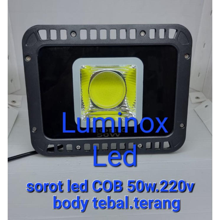 Jual sorot led cob 50w 50watt tembak 50 watt flood light 50 w body tebal 220volt | Shopee Indonesia