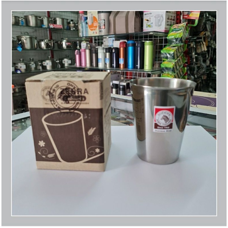Jual 112307 Cup No.3 Zebra All Stainless Steel SUS 304, 250cc | Shopee ...