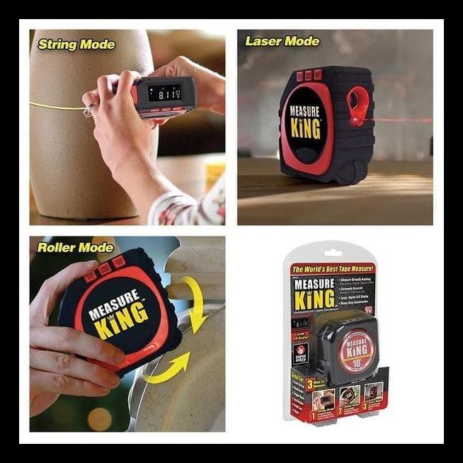 Jual BEST SELLER Meteran Laser Digital Measure King / Alat Ukur Dimensi ...