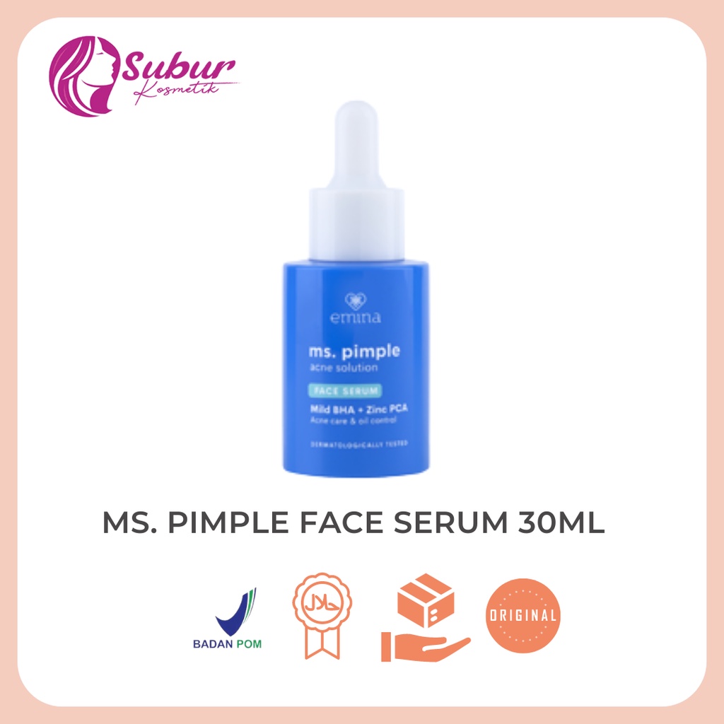 Jual Emina Ms Pimple Acne Solution Face Serum 30ml Shopee Indonesia