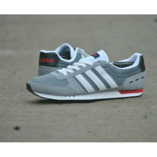 Jual Sepatu Running Adidas Neo City Racer Grey Original BNWB / Sneakers ...