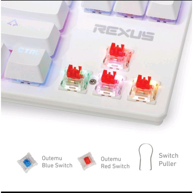 Jual Rexus MX9 TKL Keyboard Gaming Mechanical Legionare MX9 TKL RGB ...