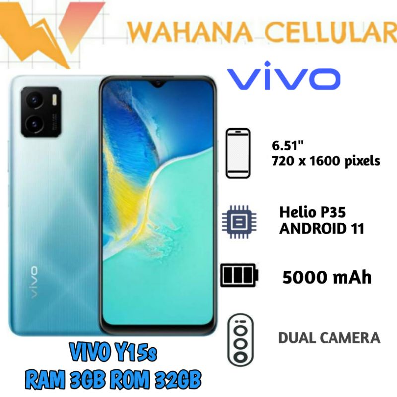 Jual HP VIVO Y15S 3/32 GB - VIVO Y15 S RAM 3GB ROM 32GB GARANSI RESM | Shopee Indonesia