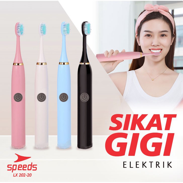 Jual Sikat Gigi Elektrik Sikat Gigi Mini Electric Tooth Brush SPEEDS ...