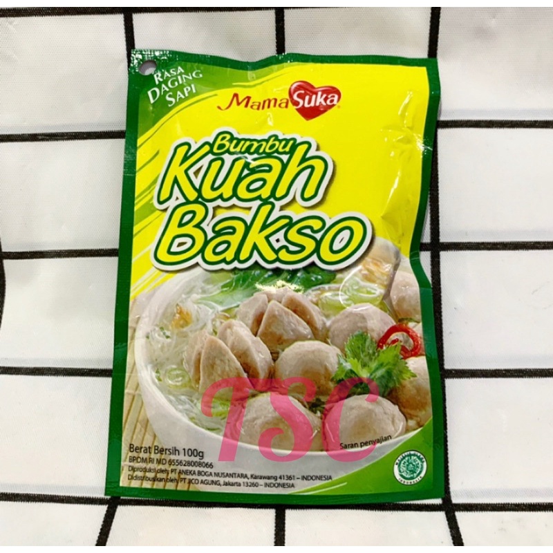 Jual MamaSuka Bumbu Kuah Bakso 100gr Mama Suka Bumbu Instan Rasa Daging ...