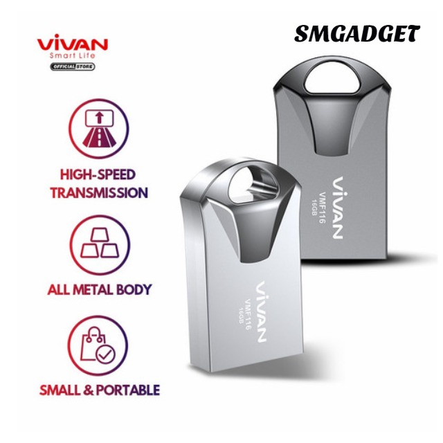 Jual Flash Disk Fd VIVAN Flashdisk Usb 16GB 32GB VMF116/VMF132 Memory ...