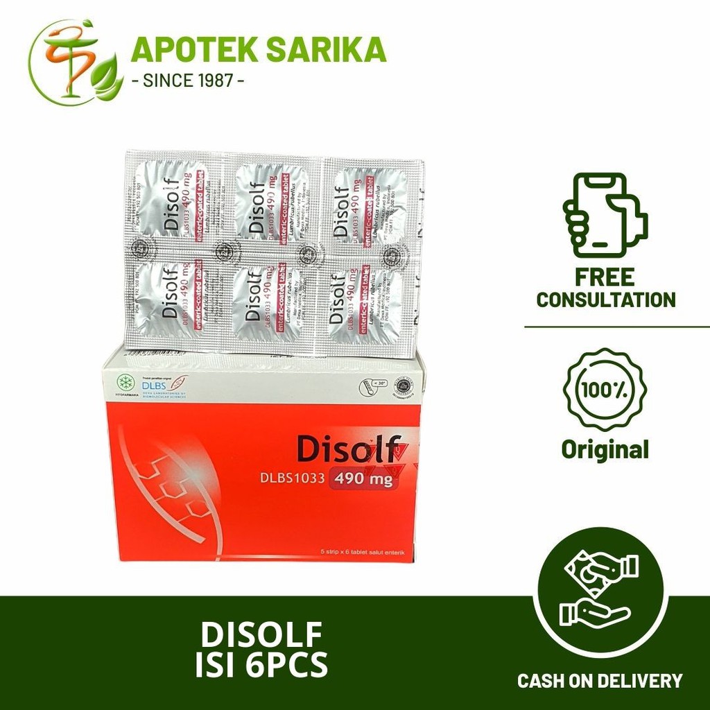 Jual Disolf 1 strip isi 6pcs (suplemen memperlancar sirkulasi darah ...