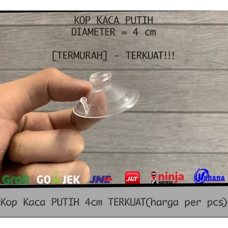 Jual Kop Kaca cop Besar / Tempelan Karet Bening / hook Cantelan Alat ...