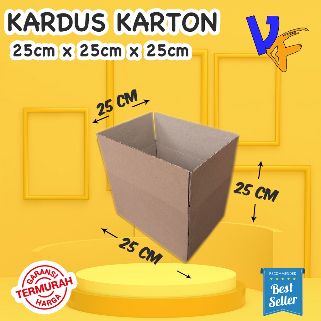 Jual KARDUS / KARTON / KOTAK / BOX / DUS PACKING / PARCEL uk 25x25x25cm ...