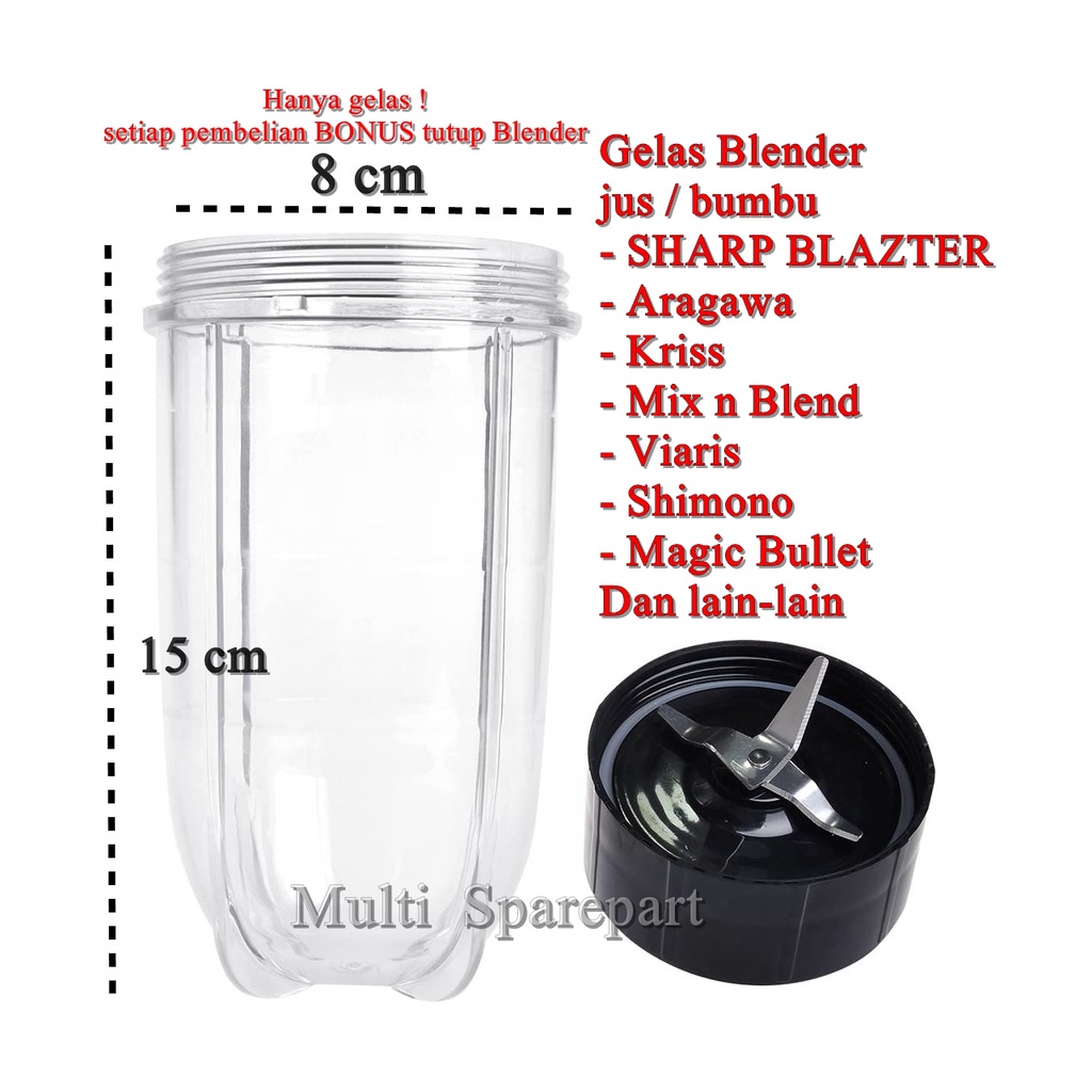 Jual Gelas Blender Sharp Blazter Jar Tabung SB-TW101P merk Universal ...