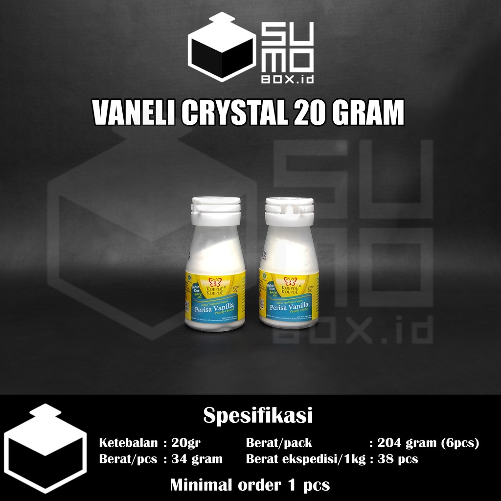 Jual Perisa vanilla vanila vanili crystal koepoe koepoe kupu 20gram ...