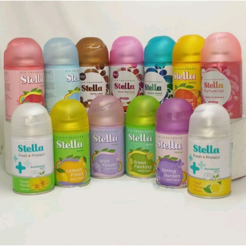 Jual STELLA REFILL MATIC 225ML PENGHARUM RUANGAN OTOMATIS REFILL ...