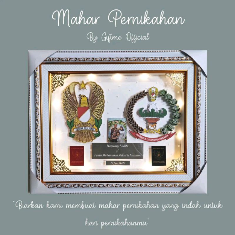 Jual Bingkai Mahar Pernikahan Logo Instansi | Shopee Indonesia
