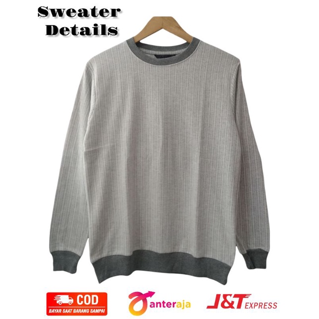 Jual SWEATER COWOK BRAND DETAILS | Shopee Indonesia