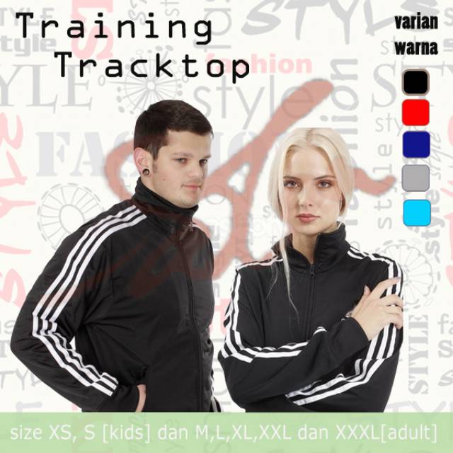 Jual JAKET TRAINING TRACKTOP, JAKET OLAHRAGA, JAKET RUNNING MODEL LEHER ...