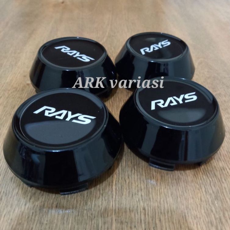 Jual tutup dop roda racing tutup velg racing RAYS hitam kerucut luar 6. ...