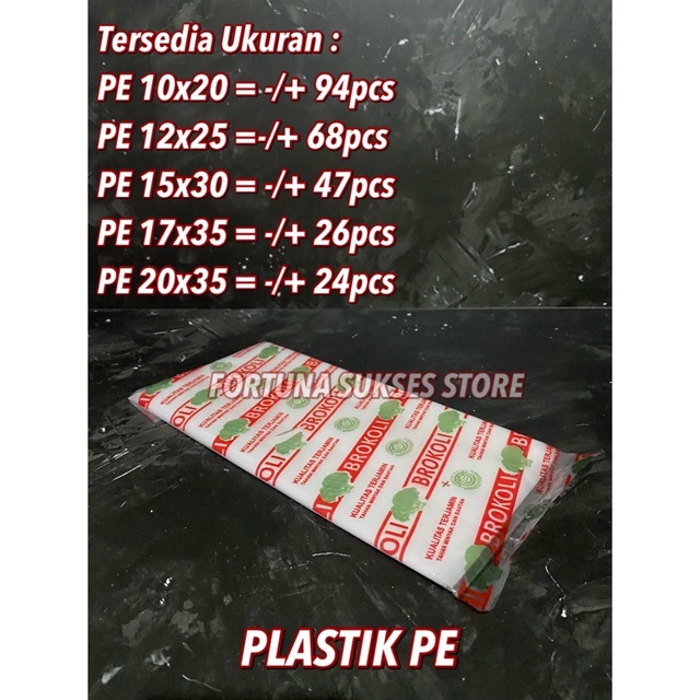 Jual ADA HARGA GROSIR!!! Plastik ES BATU - Plastik PE 9x20 10x20 12x25 15x30 17x35 20x35 ...