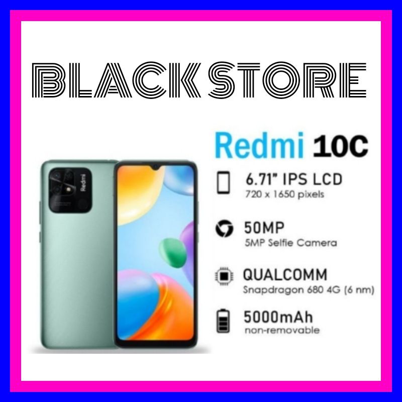 Jual XIAOMI REDMI 10C 4/64 & 4/128 BARU GARANSI RESMI | Shopee Indonesia