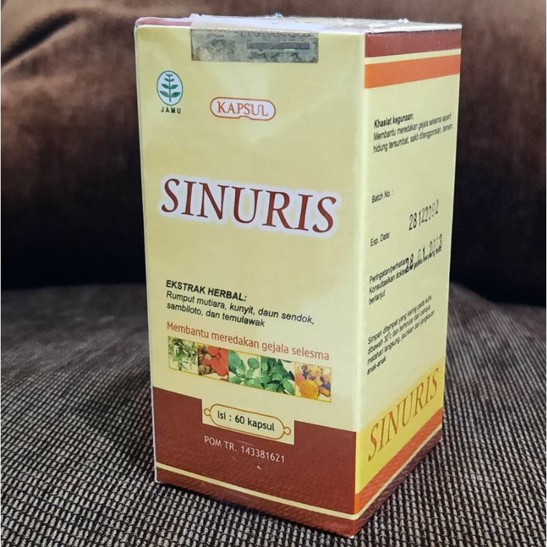 Jual Obat Herbal Sinusitis Kapsul Sinuris Menyembuhkan Gejala Selesma ...