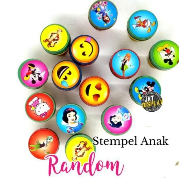 Jual Mainan Anak Mini Round Stamp Stempel Anak Tinta Cap Murah | Shopee ...