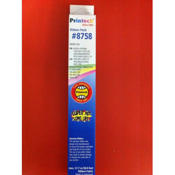 Jual Refill Pita Printer Printech LX-300 Compatible Ribbon Pack 8758 ...