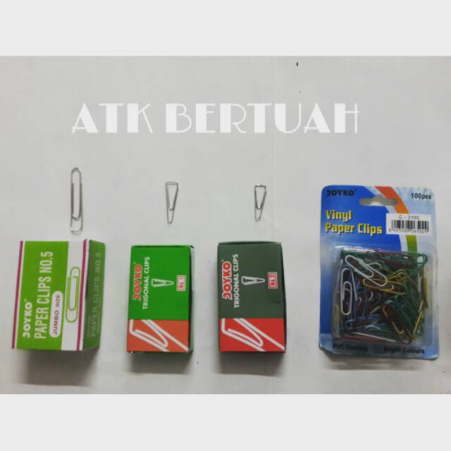 Jual TRIGONAL PAPER CLIP KLIP KERTAS KECIL SEDANG JUMBO | Shopee Indonesia