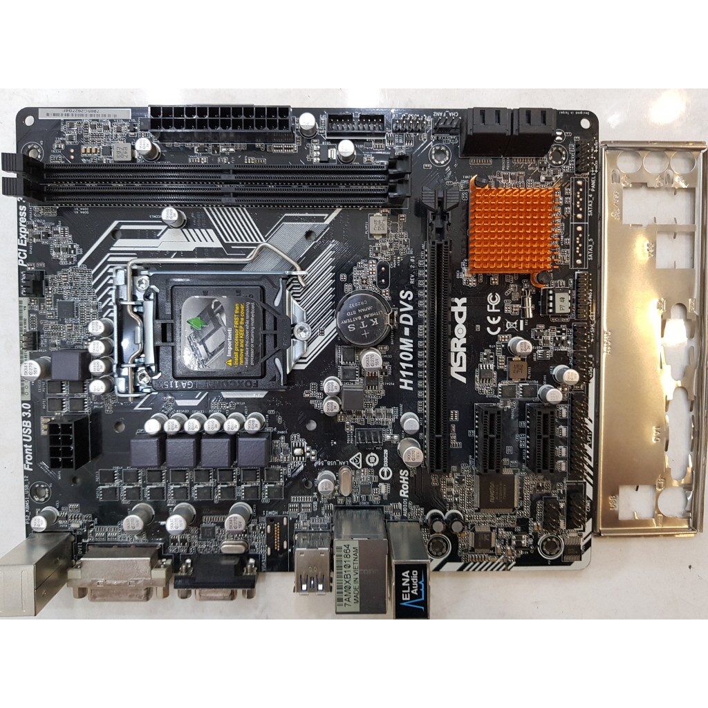 Jual Motherboard ASROCK H110M DVS LGA 1151 | Shopee Indonesia