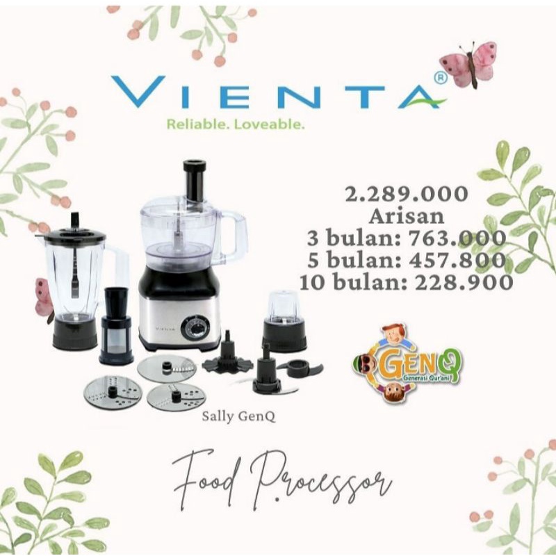 Jual Food Processor Vienta (ARISAN) | Shopee Indonesia