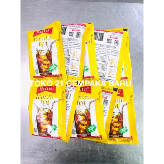 Jual Max Tea Rasa LEMON TEA 1 renceng isi 10 sachet | MaxTea Teh Lemon ...